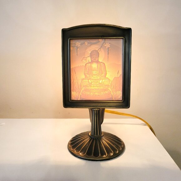Accents | Vintage Buddha Indian Decorative Lithophane Electric Night ...